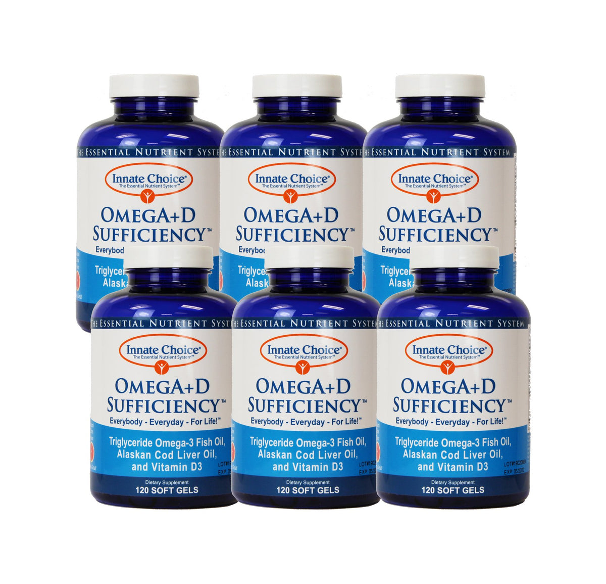 OmegA+D Sufficiency™ - High Potency Gelcaps - CASE of 6 – The Wellness ...